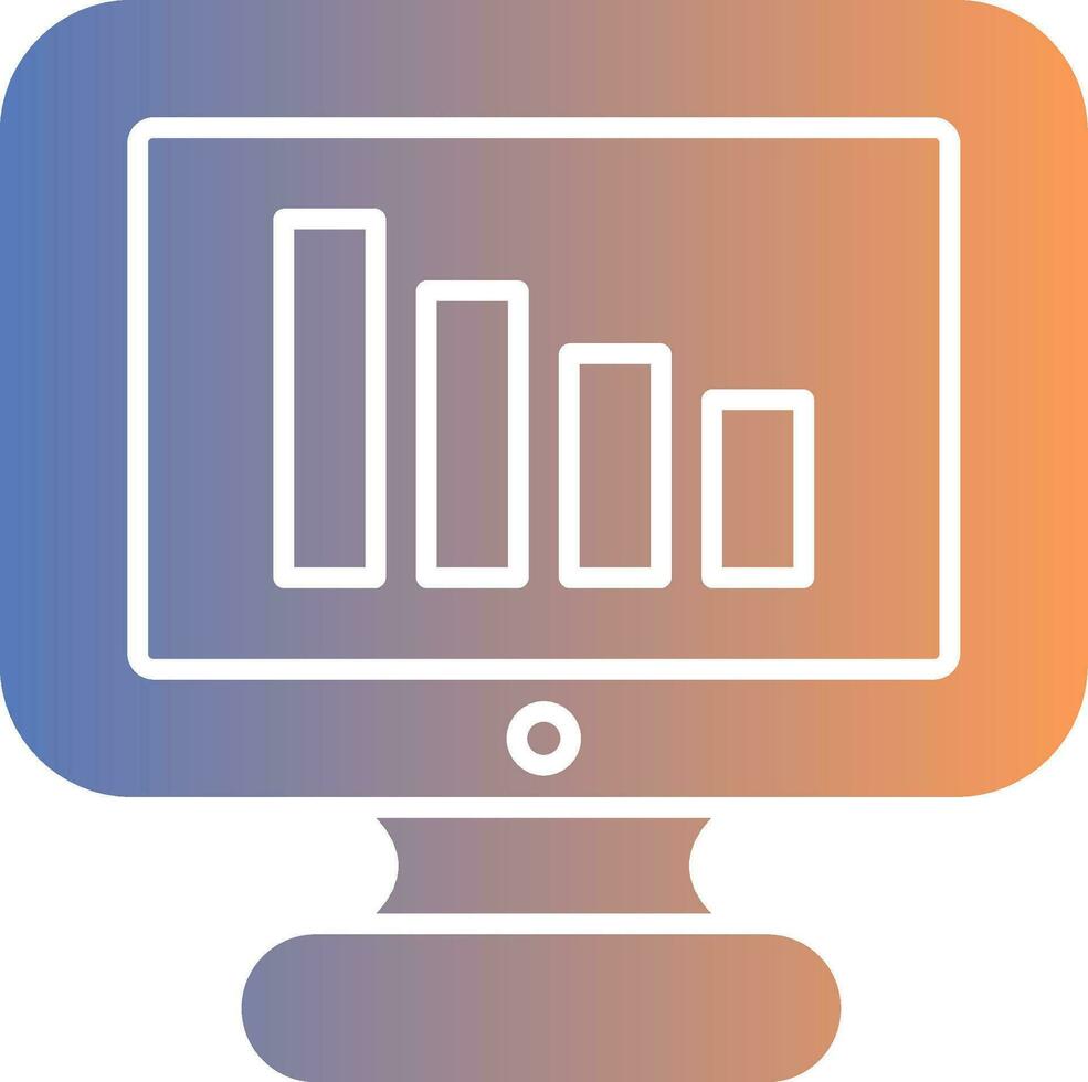 Bar Chart Gradient Icon 36966201 Vector Art at Vecteezy