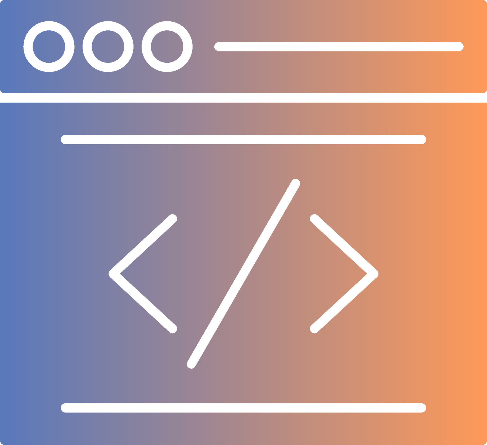 Coding Gradient Icon 36966480 Vector Art at Vecteezy