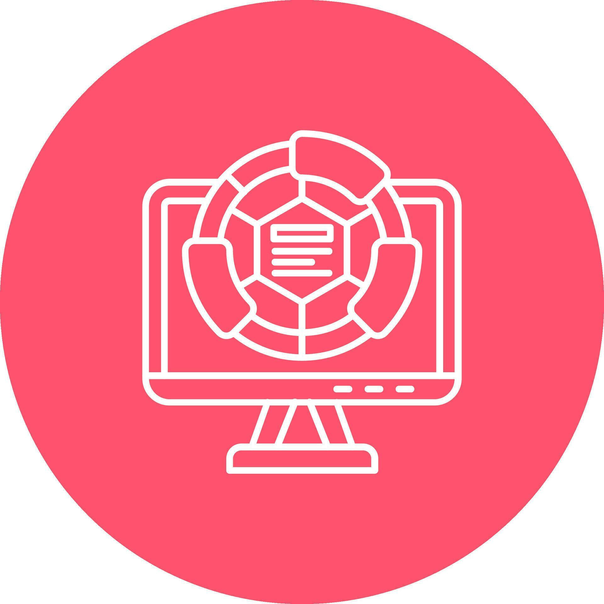 Computer Line color circle Icon 36972427 Vector Art at Vecteezy