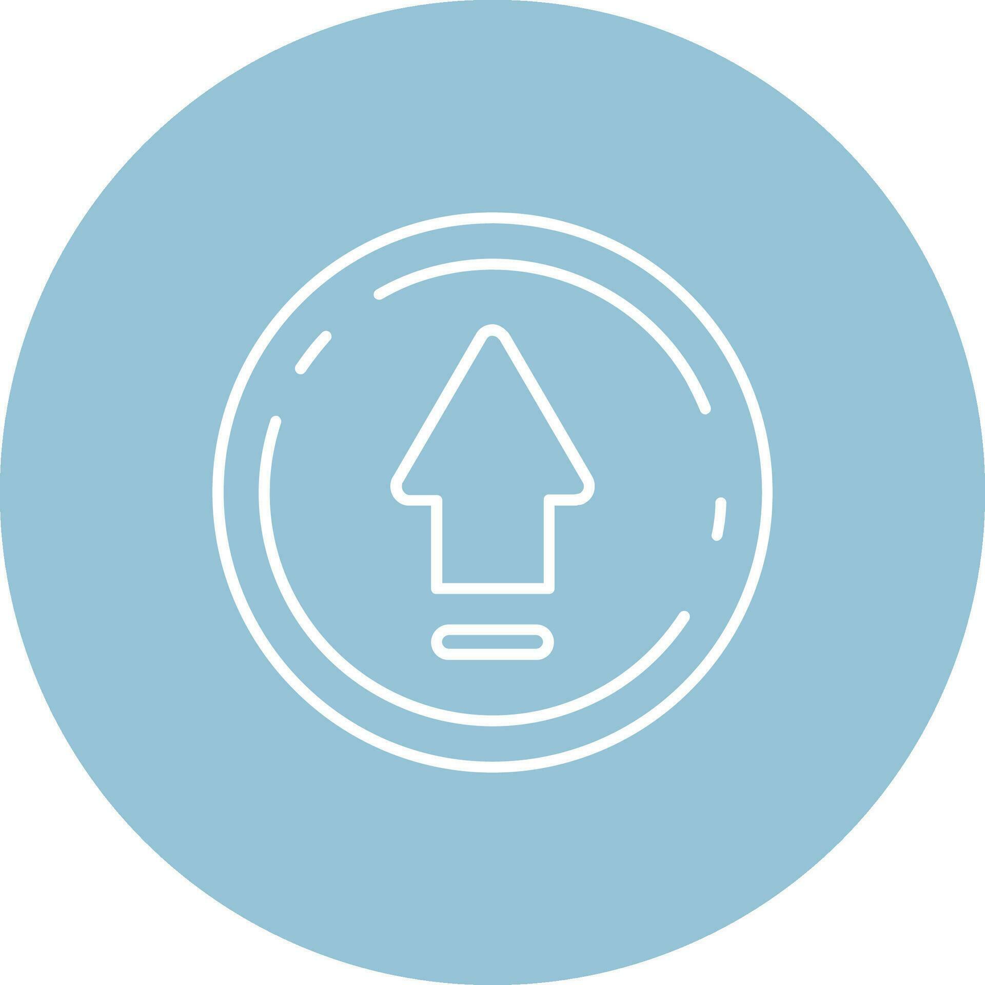 Up Line color circle Icon 36972666 Vector Art at Vecteezy