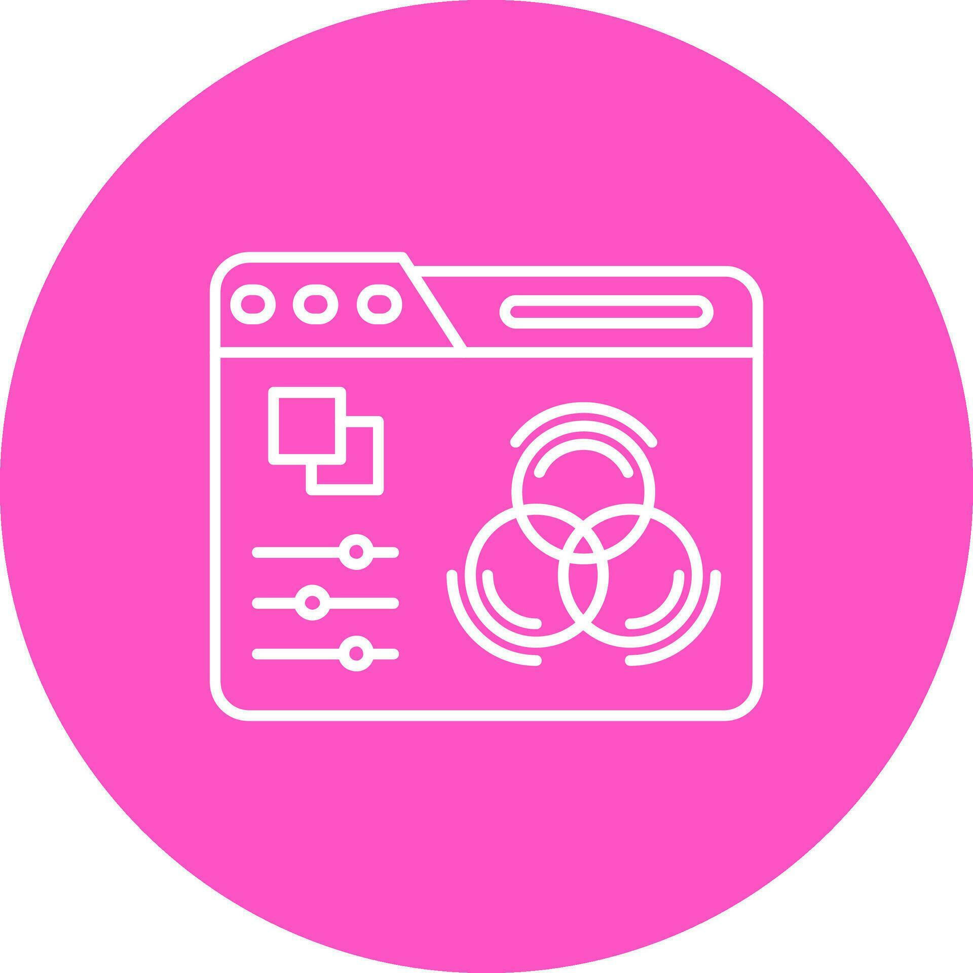 Color adjustment Line color circle Icon 36972885 Vector Art at Vecteezy