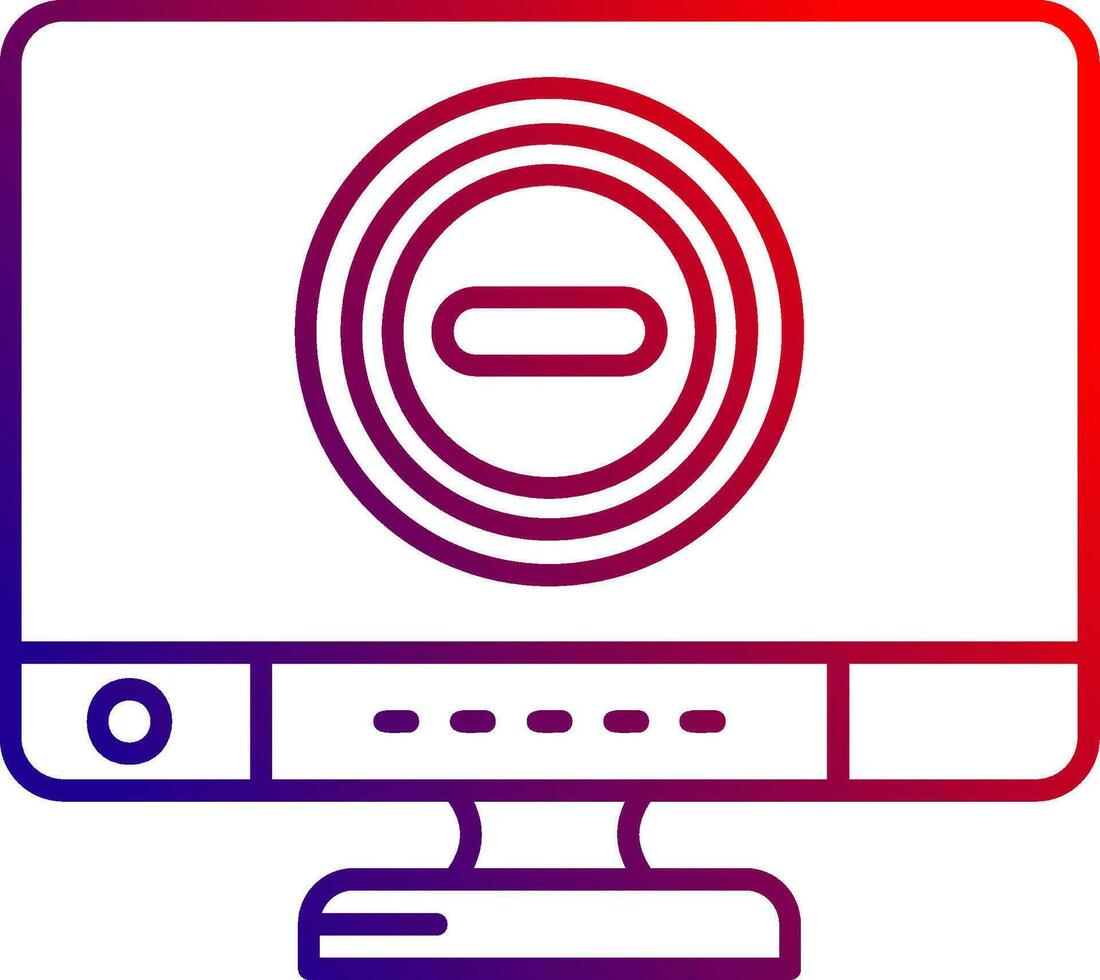 Stop Line gradient Icon 36977320 Vector Art at Vecteezy