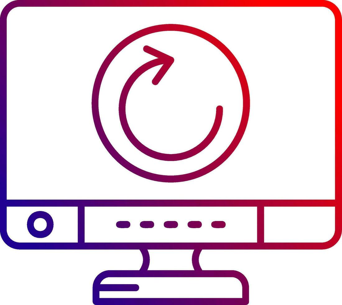 Reload Line Gradient Icon 36977389 Vector Art At Vecteezy