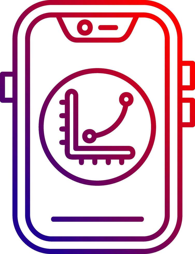 Graph Line gradient Icon 36977981 Vector Art at Vecteezy
