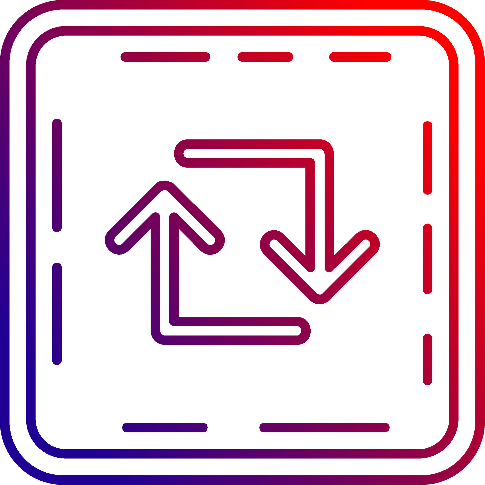 Loop Line gradient Icon 36978116 Vector Art at Vecteezy