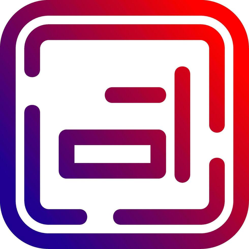 Right alignment Line gradient Icon 36978310 Vector Art at Vecteezy