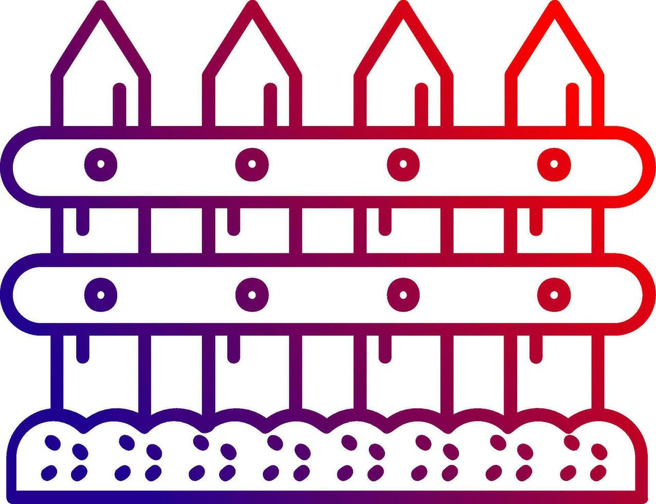 Fence Line gradient Icon 36979194 Vector Art at Vecteezy