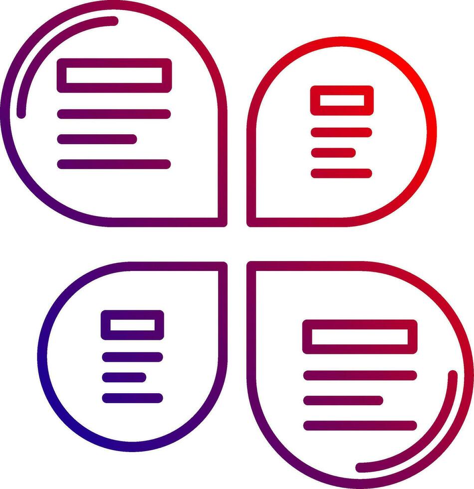 Petals Line gradient Icon 36979250 Vector Art at Vecteezy