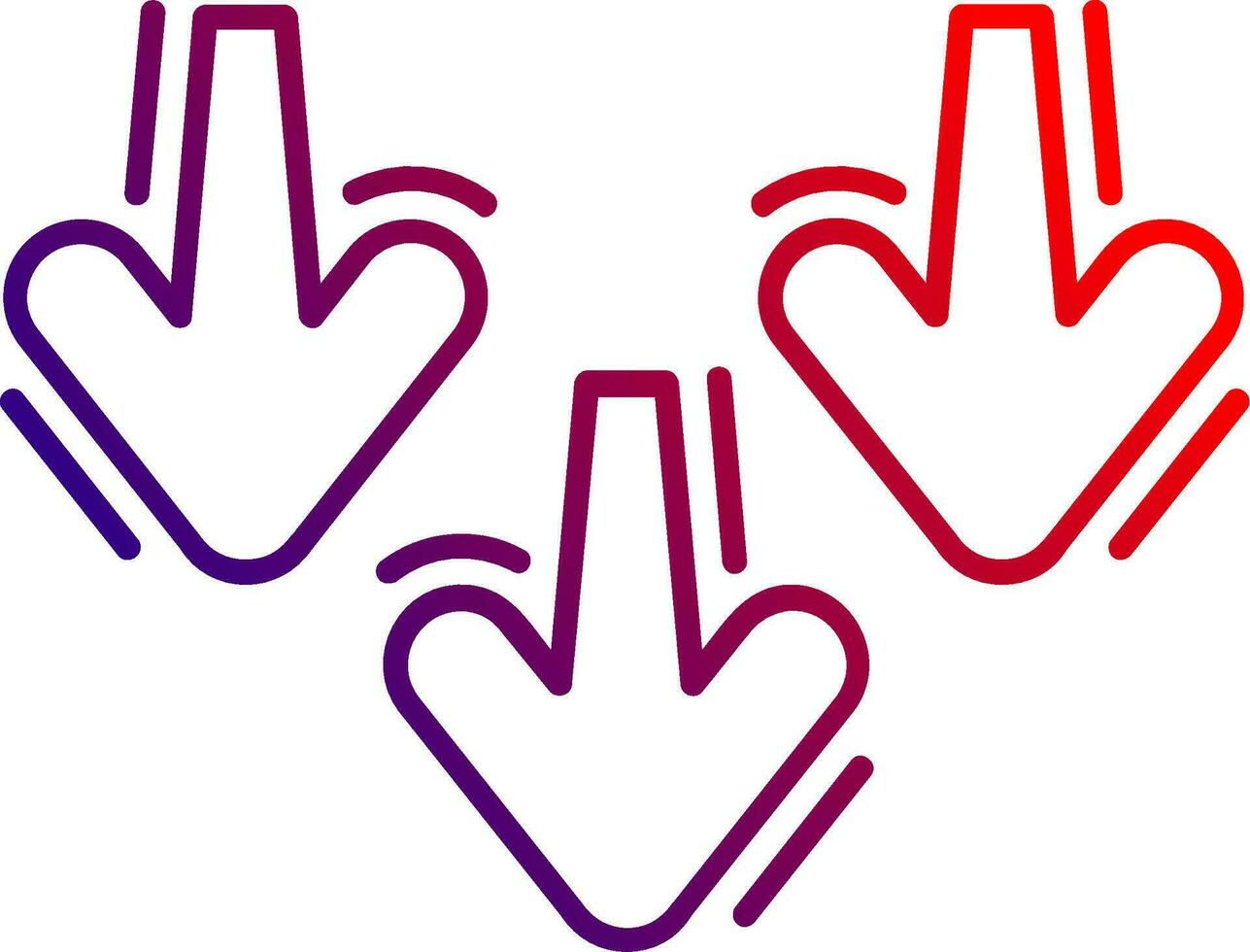 Decrease Line gradient Icon 36979606 Vector Art at Vecteezy