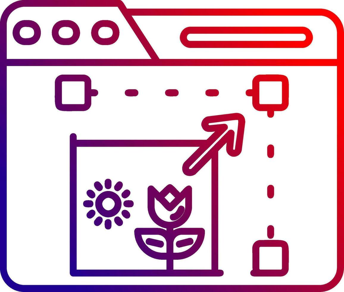 Resize Line Gradient Icon 36979659 Vector Art At Vecteezy