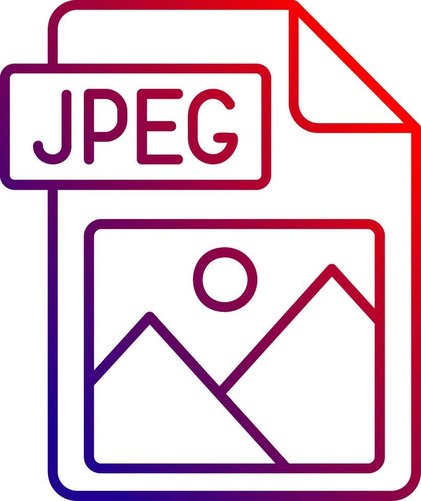 Jpg file format Line gradient Icon 36979770 Vector Art at Vecteezy