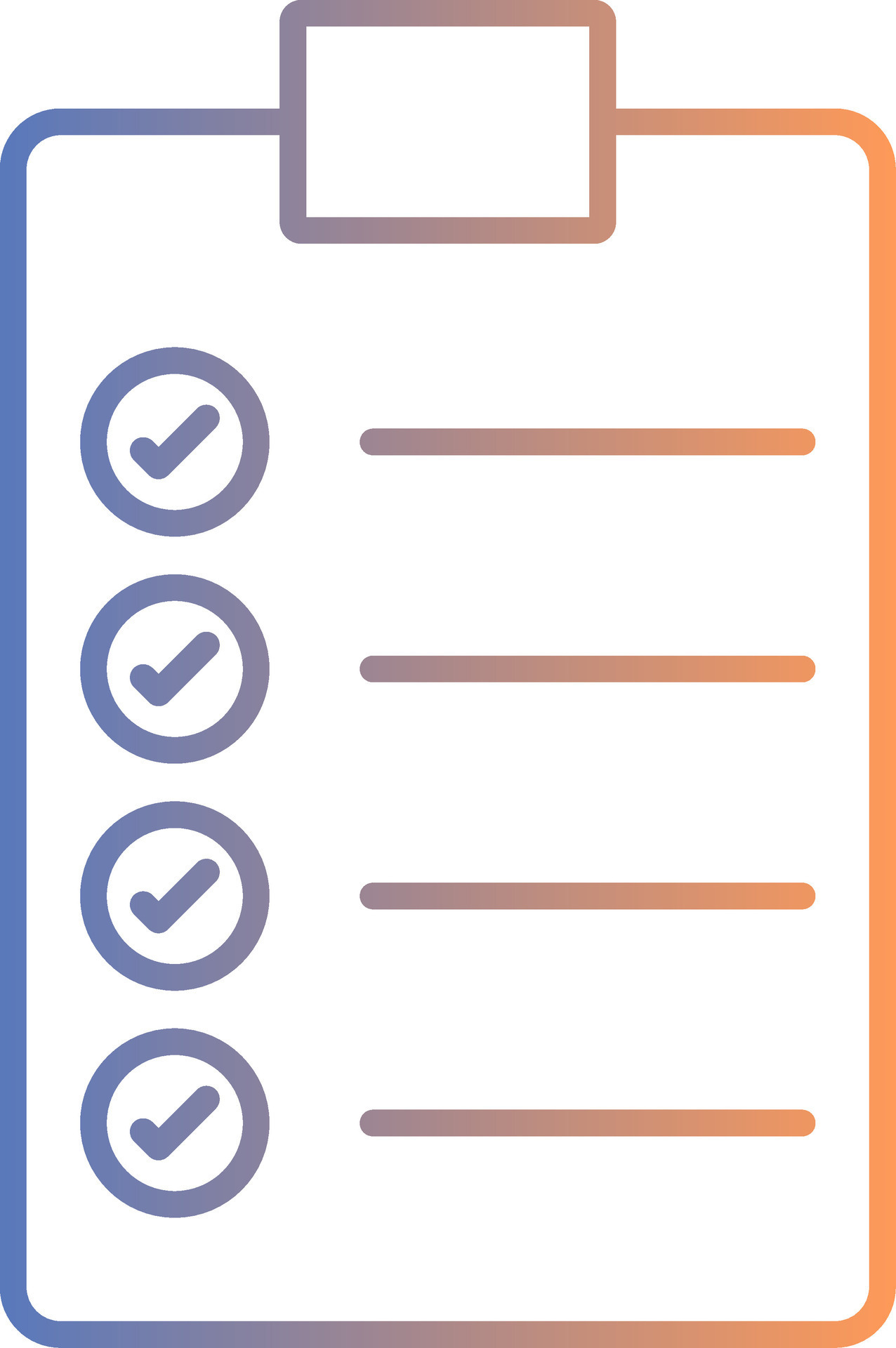 To Do List Line Gradient Icon 36982616 Vector Art at Vecteezy