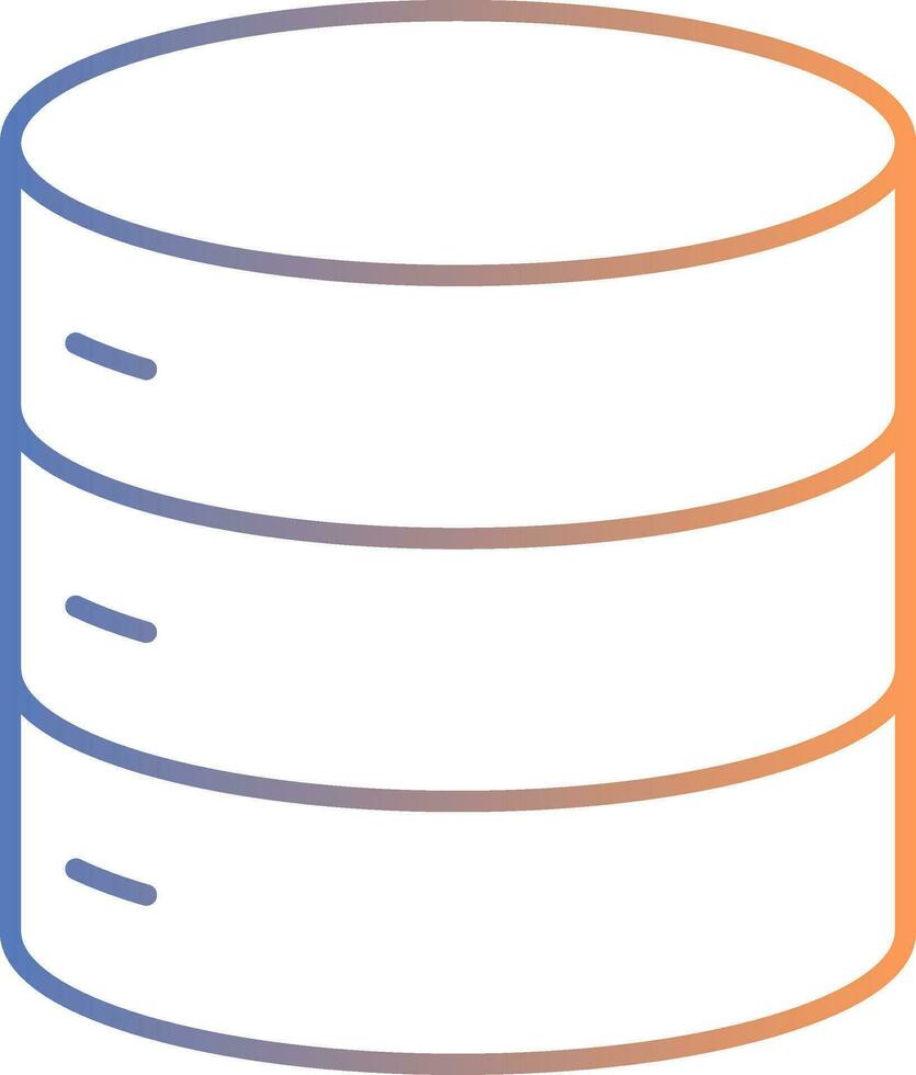 Database Line Gradient Icon 36982734 Vector Art at Vecteezy