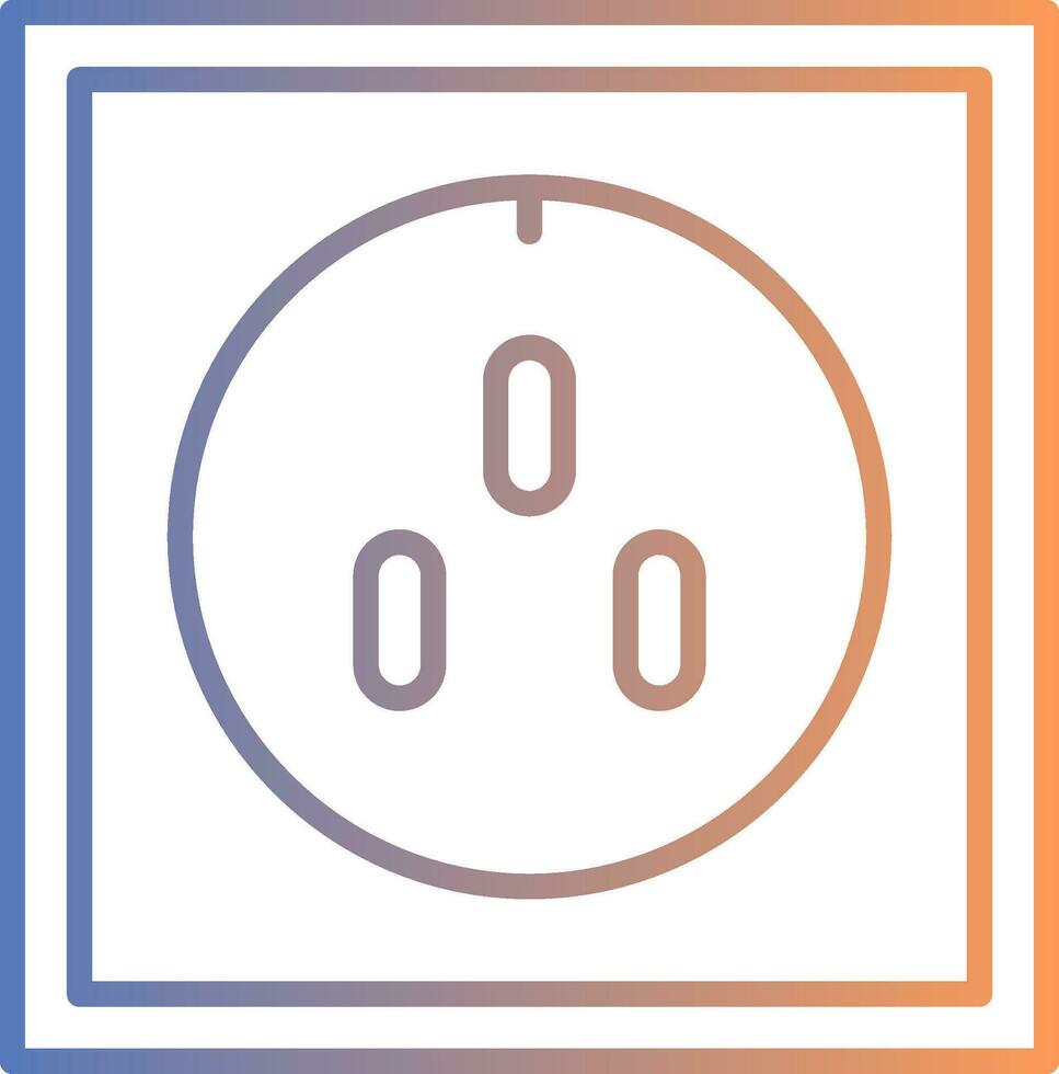 Socket Line Gradient Icon 36983721 Vector Art At Vecteezy