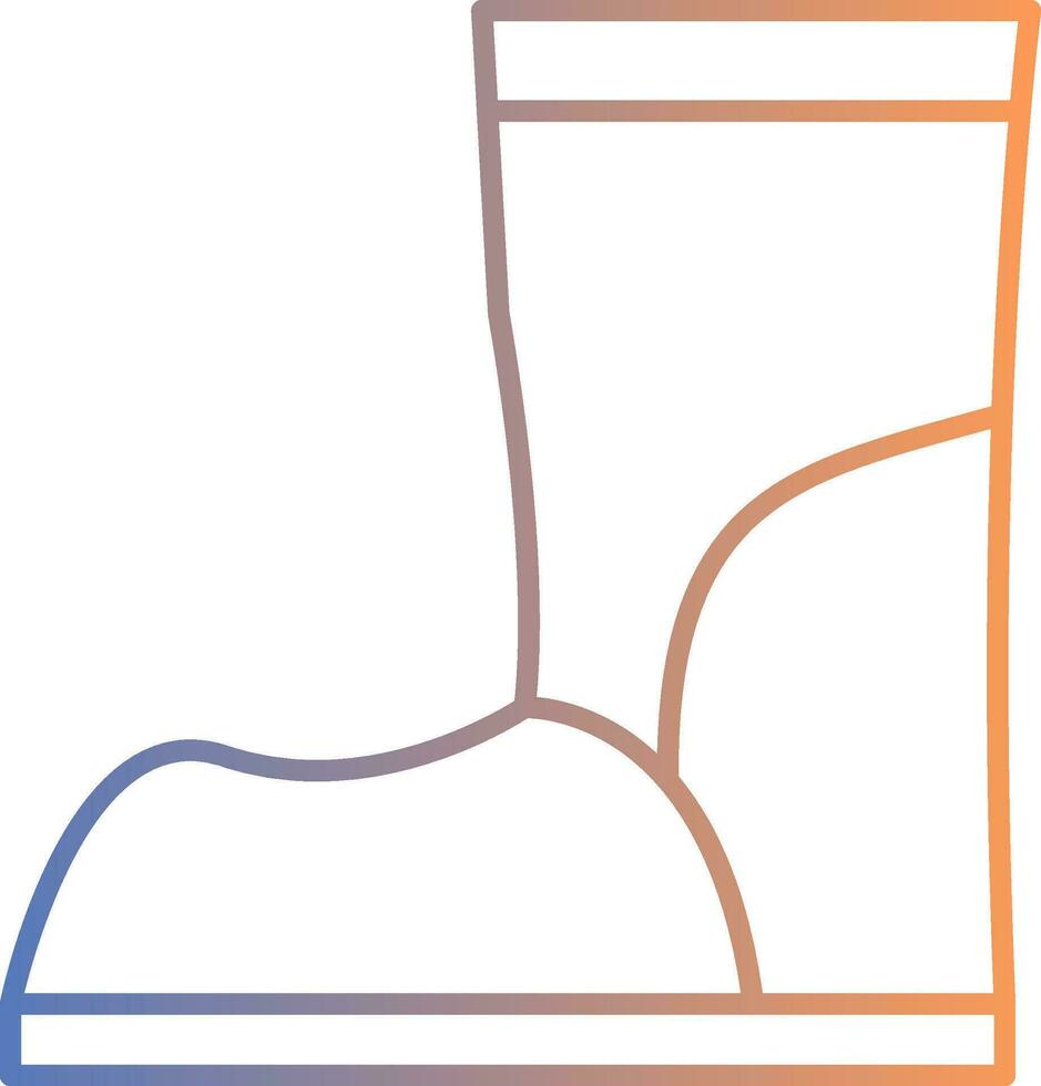 Boot Line Gradient Icon 36983951 Vector Art at Vecteezy