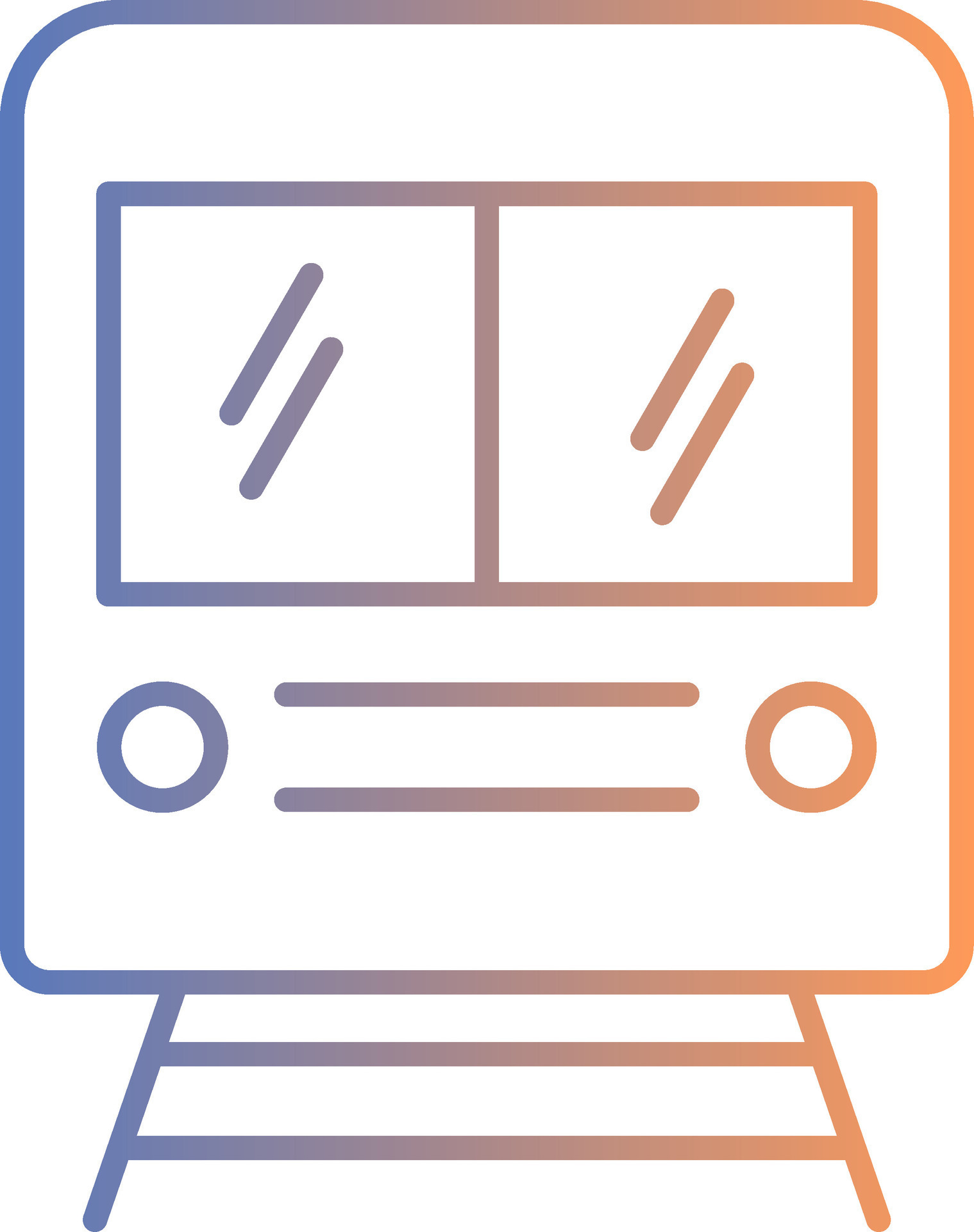 Train Line Gradient Icon 36984002 Vector Art at Vecteezy