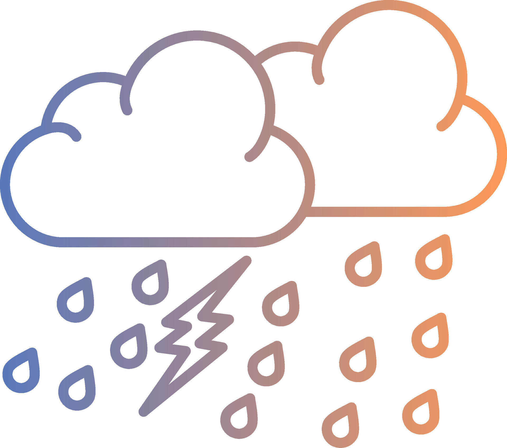 Extreme Weather Line Gradient Icon 36984520 Vector Art at Vecteezy