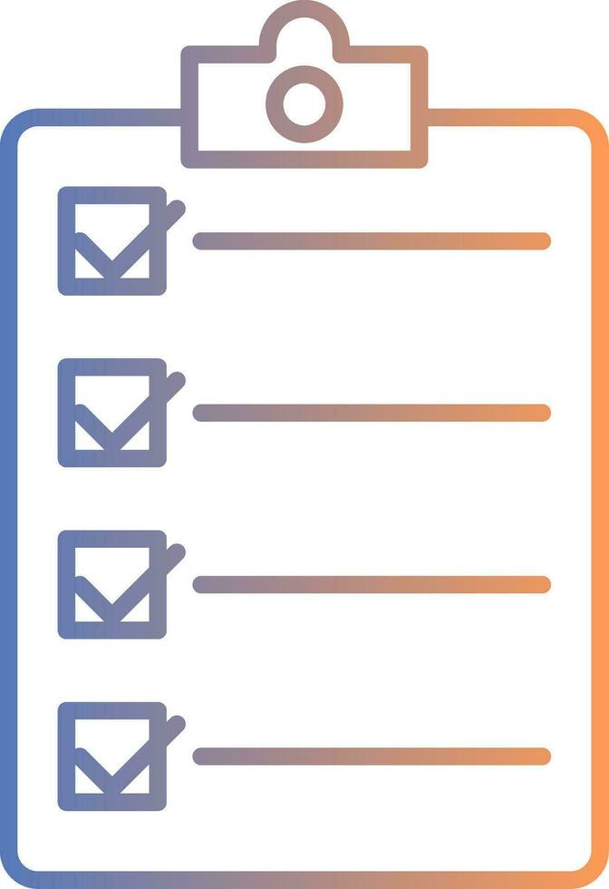 Checklist Line Gradient Icon 36985573 Vector Art at Vecteezy Checklist Line Gradient Icon 36985573 Vector Art at Vecteezy