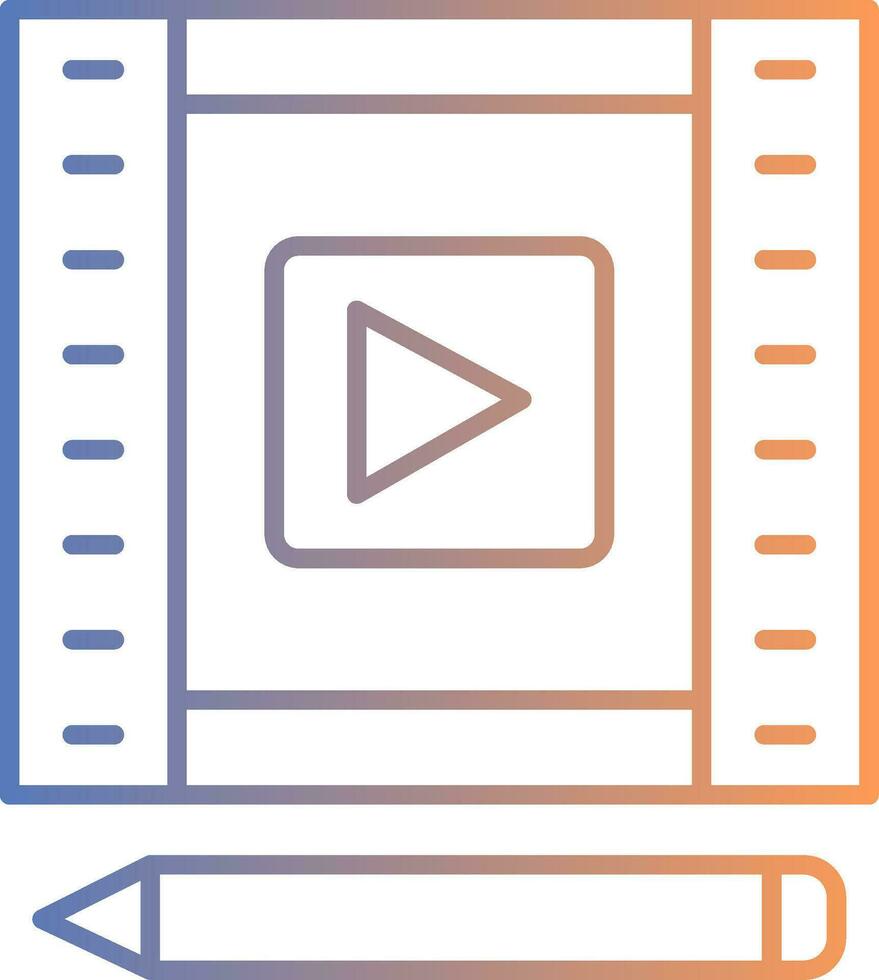 Video Editing Line Gradient Icon 36987784 Vector Art at Vecteezy