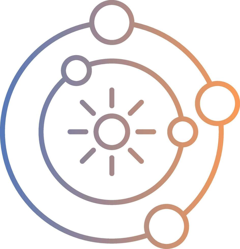 Solar System Line Gradient Icon 36988366 Vector Art at Vecteezy