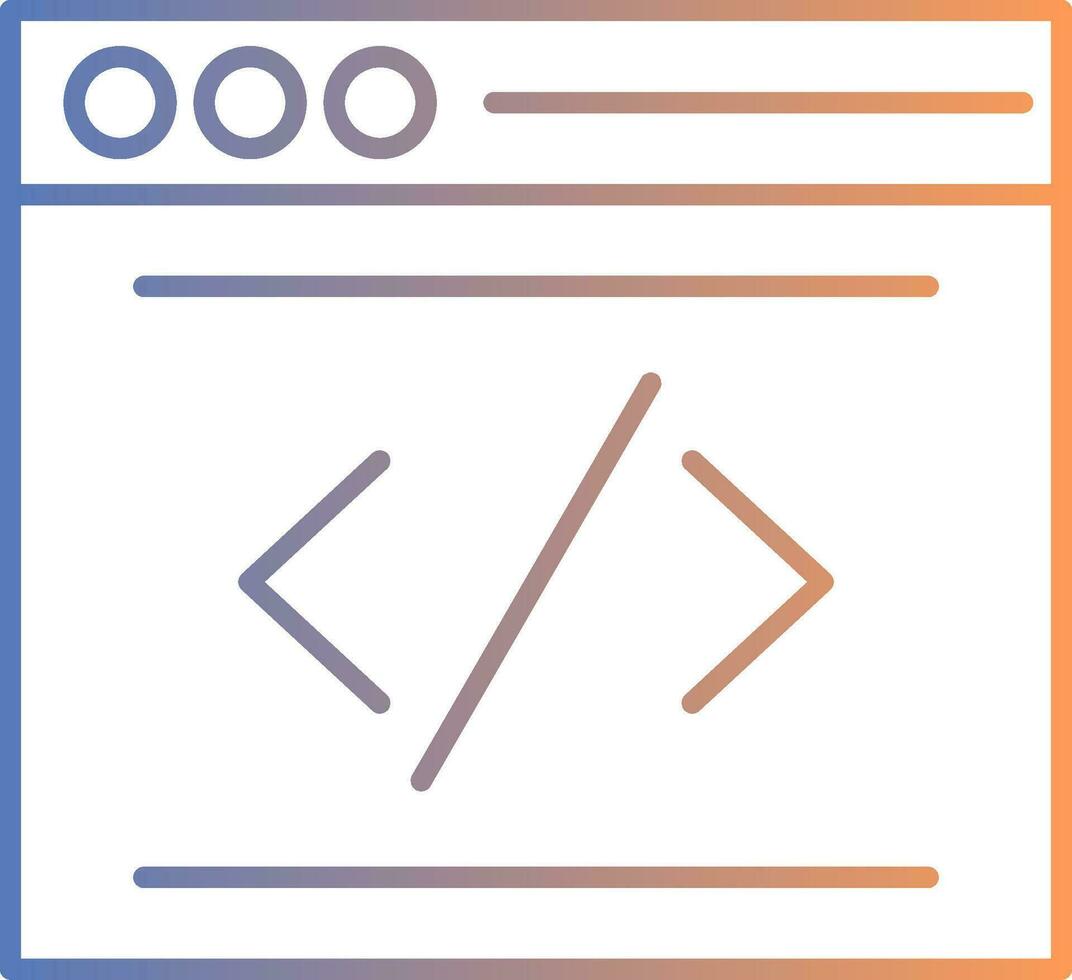 Coding Line Gradient Icon 36988895 Vector Art at Vecteezy