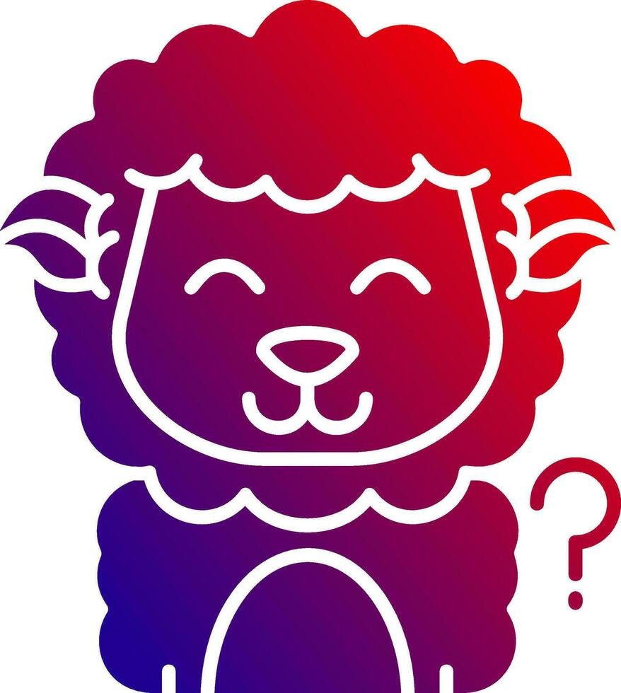 Thinking Solid Gradient Icon 36991185 Vector Art at Vecteezy