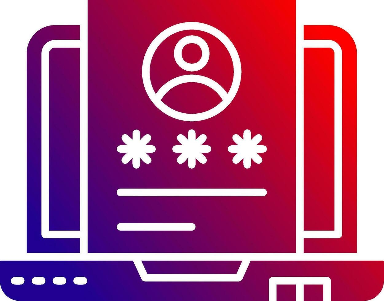 Identification Solid Gradient Icon 36991393 Vector Art at Vecteezy