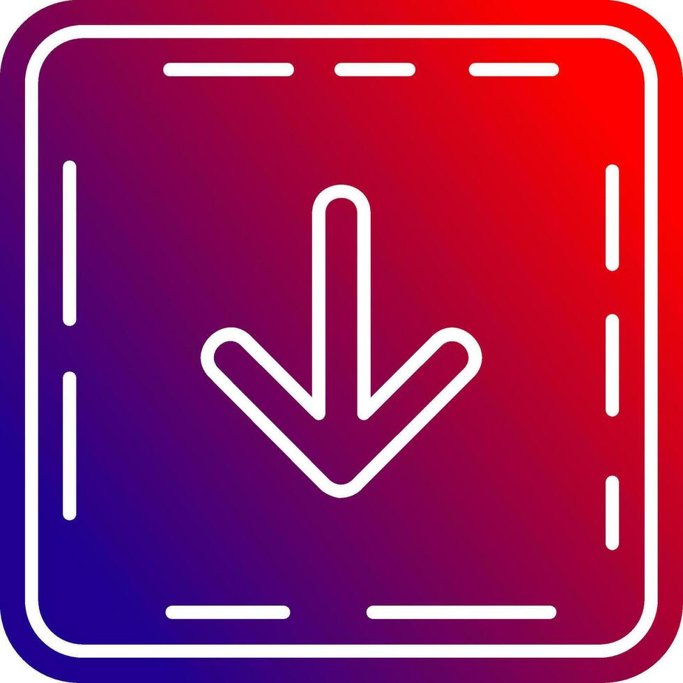 Down arrow Solid Gradient Icon 36992846 Vector Art at Vecteezy
