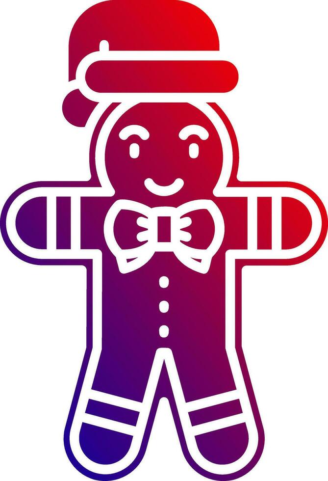 Gingerbread Solid Gradient Icon 36992937 Vector Art at Vecteezy