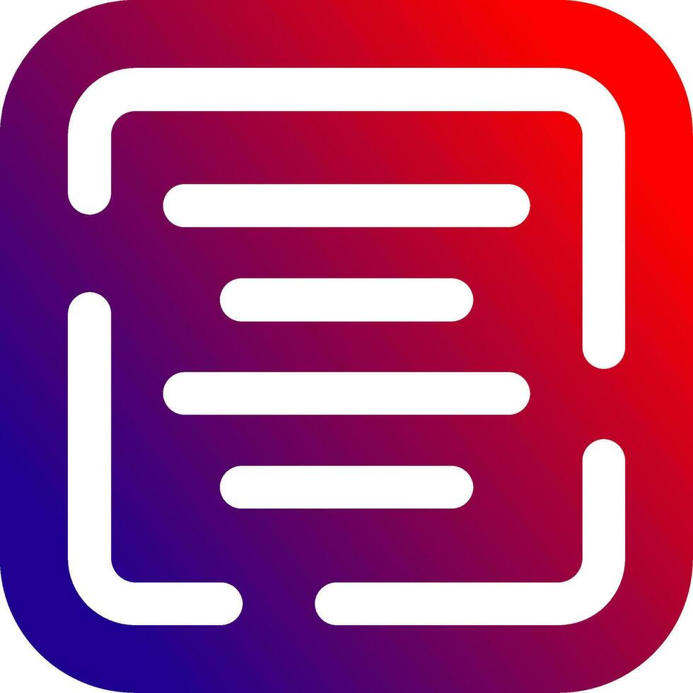 Center alignment Solid Gradient Icon 36993013 Vector Art at Vecteezy