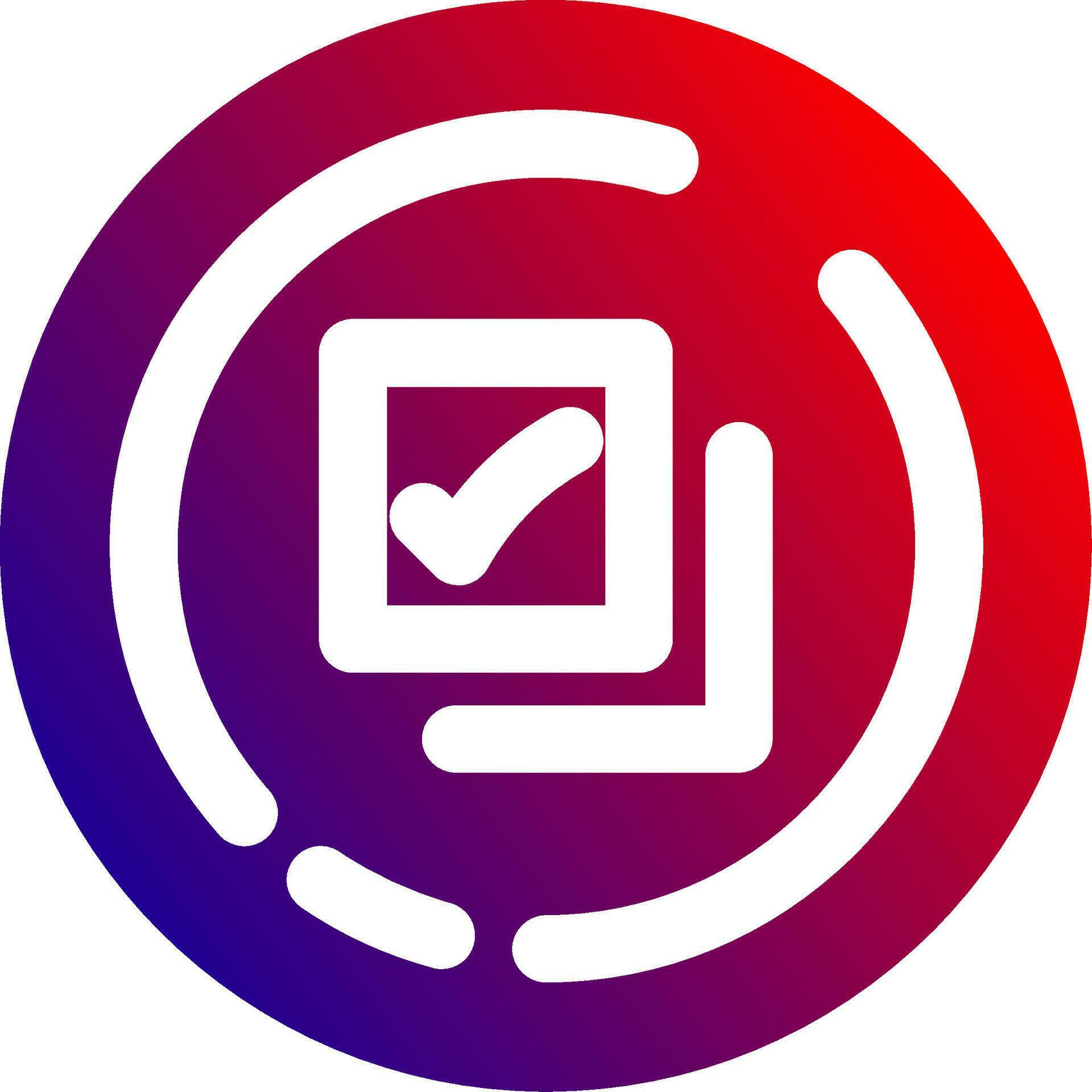 Checkmark Solid Gradient Icon 36993028 Vector Art at Vecteezy