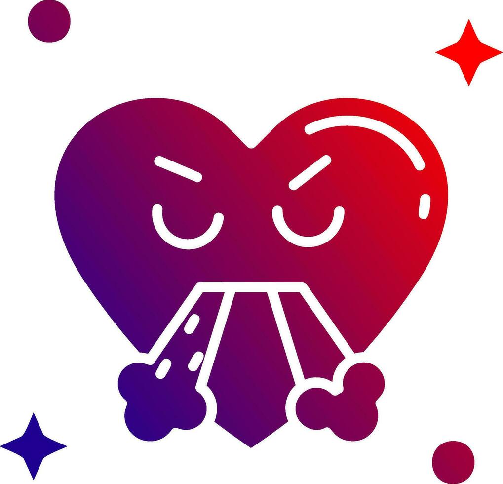 Angry Solid Gradient Icon 36993070 Vector Art at Vecteezy