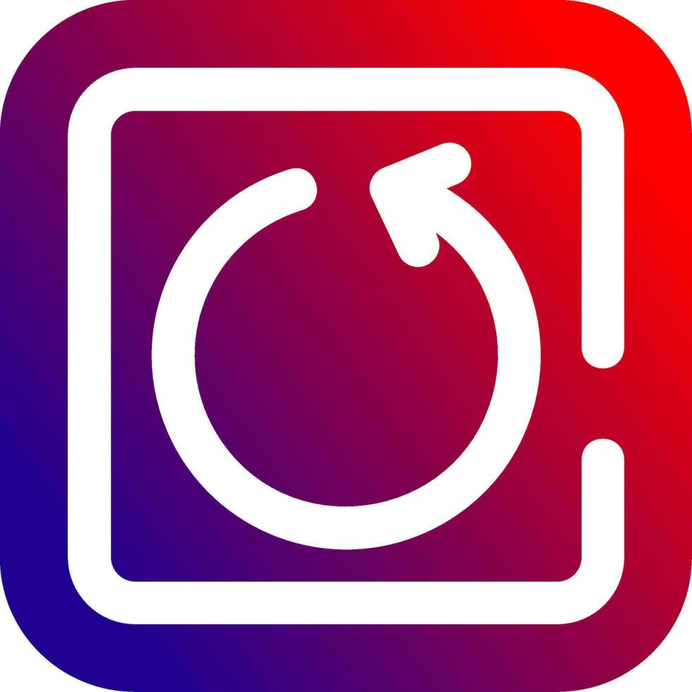 Undo Solid Gradient Icon 36993194 Vector Art at Vecteezy