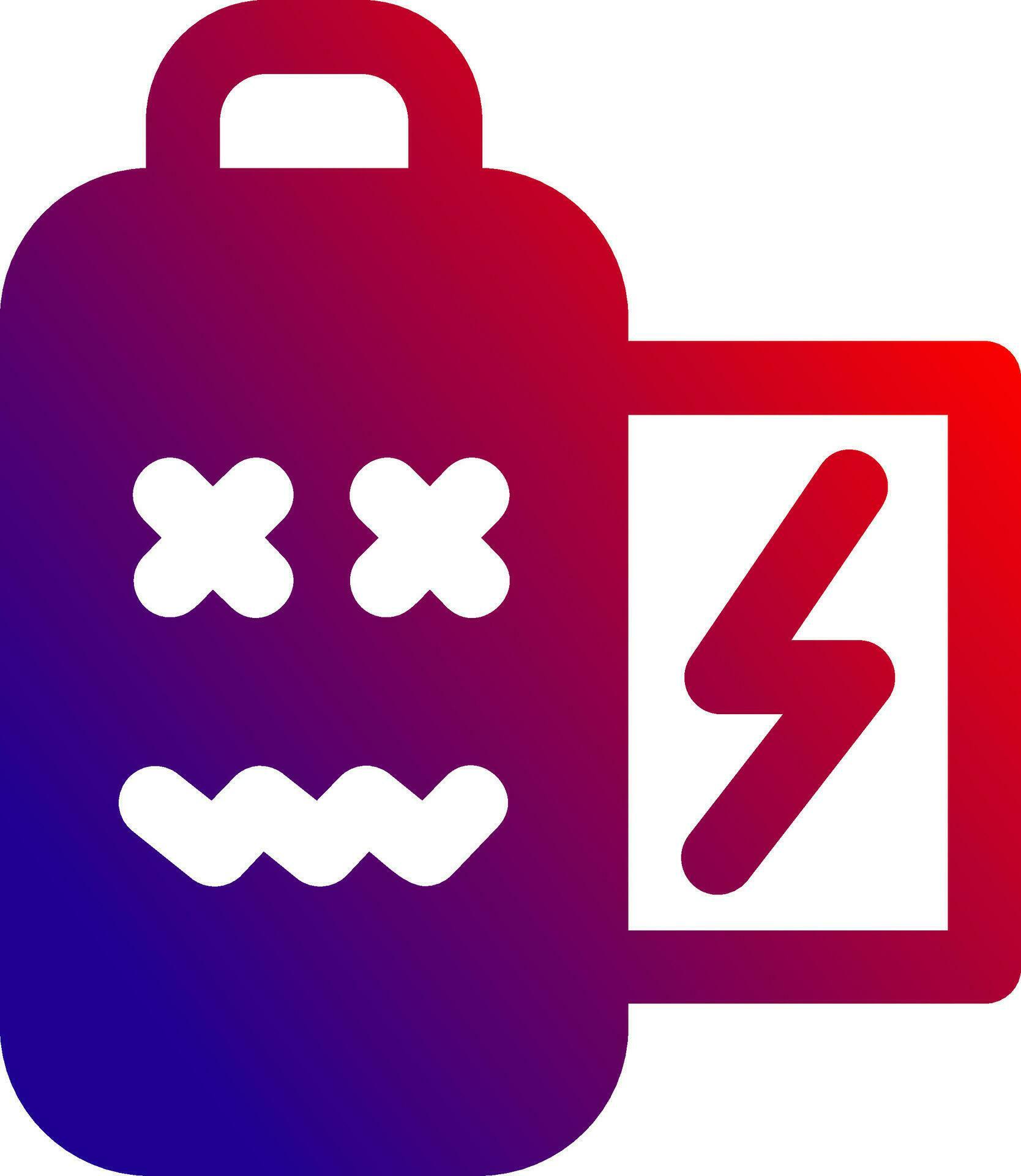 Battery dead Solid Gradient Icon 36993246 Vector Art at Vecteezy