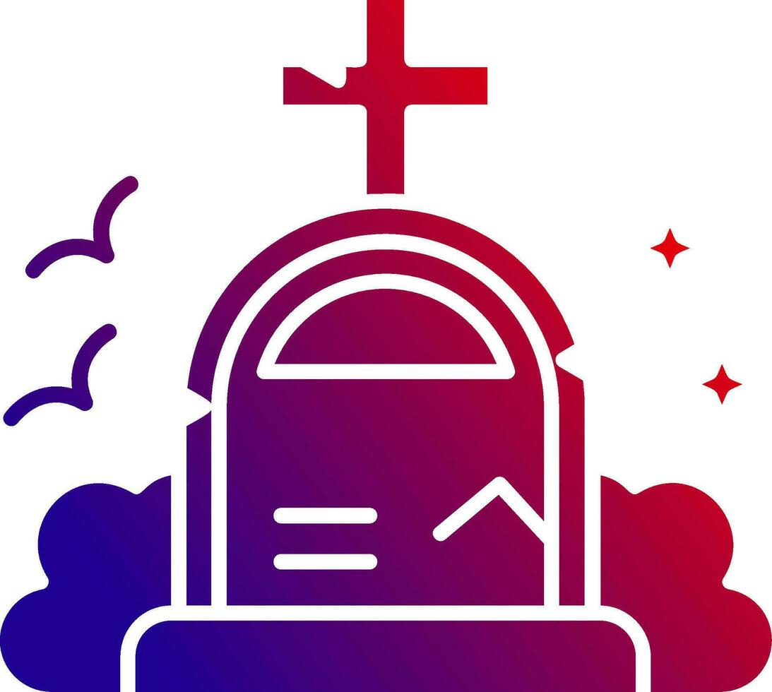 Grave Solid Gradient Icon 36993248 Vector Art at Vecteezy
