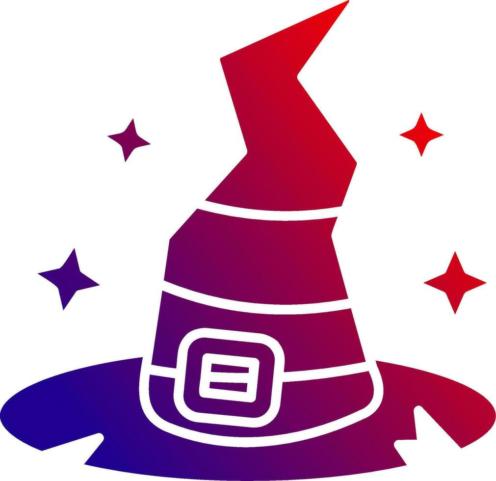Witch hat Solid Gradient Icon 36993254 Vector Art at Vecteezy
