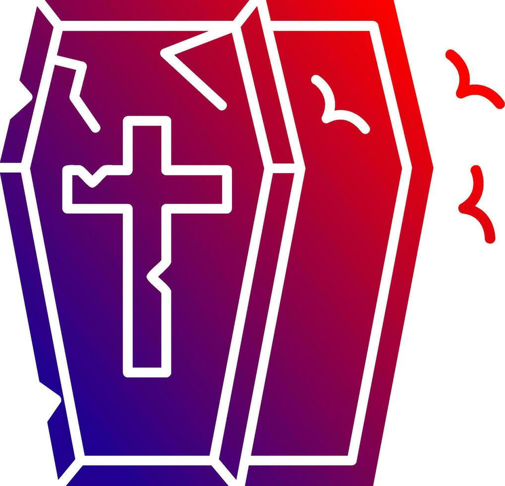 Coffin Solid Gradient Icon 36993337 Vector Art at Vecteezy
