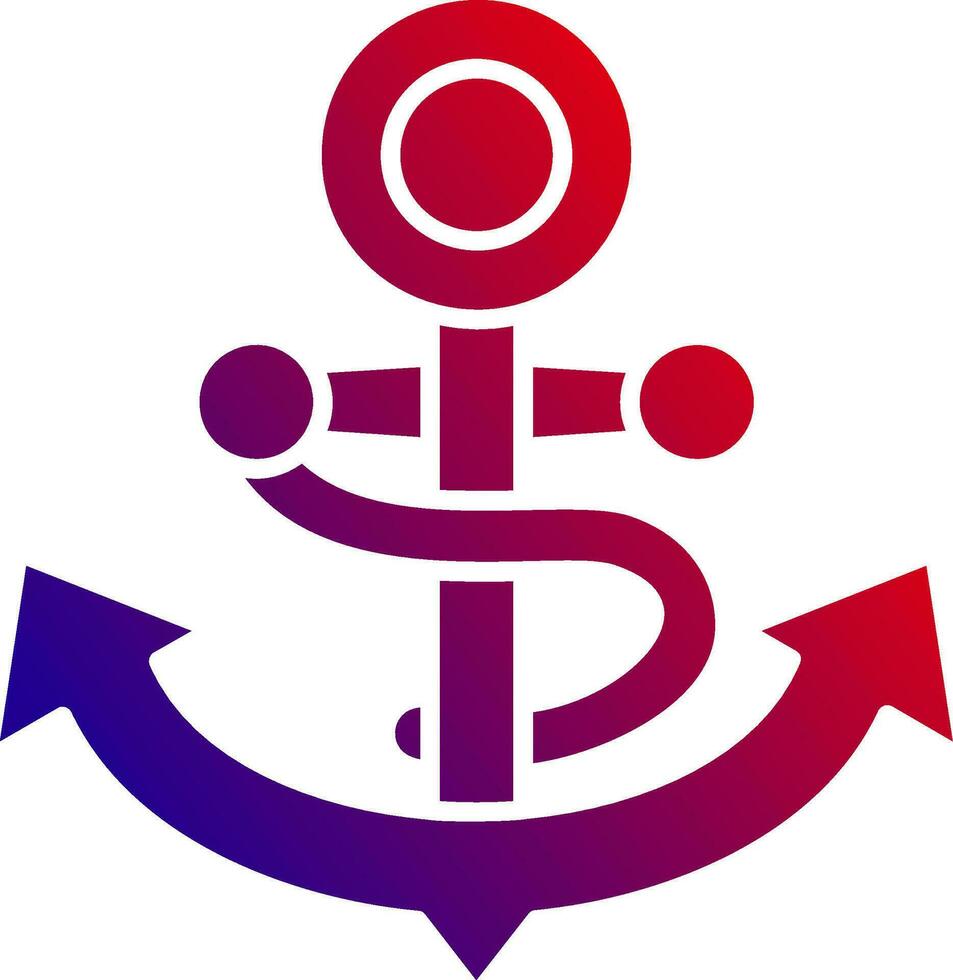 Anchor Solid Gradient Icon 36993390 Vector Art at Vecteezy