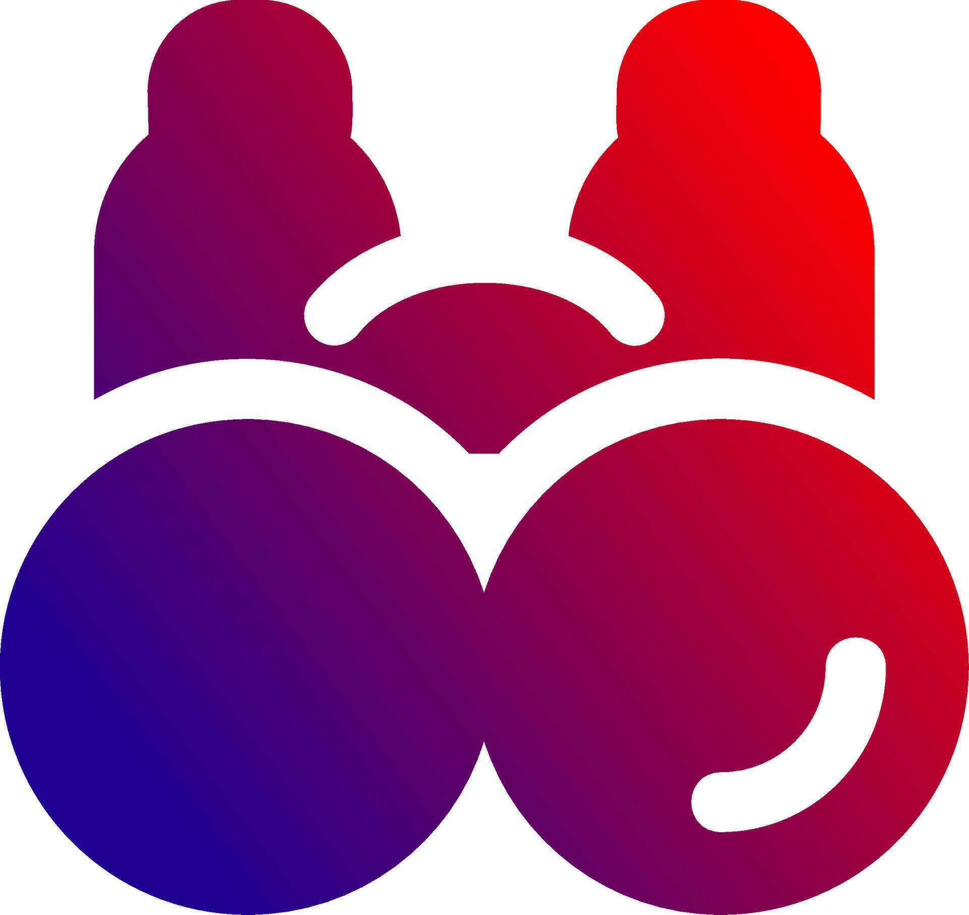 Binoculars Solid Gradient Icon 36993425 Vector Art at Vecteezy