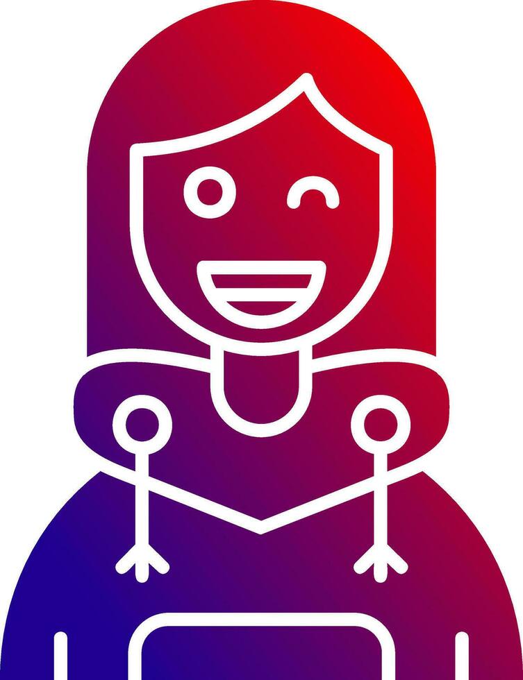 Wink Solid Gradient Icon 36993435 Vector Art at Vecteezy