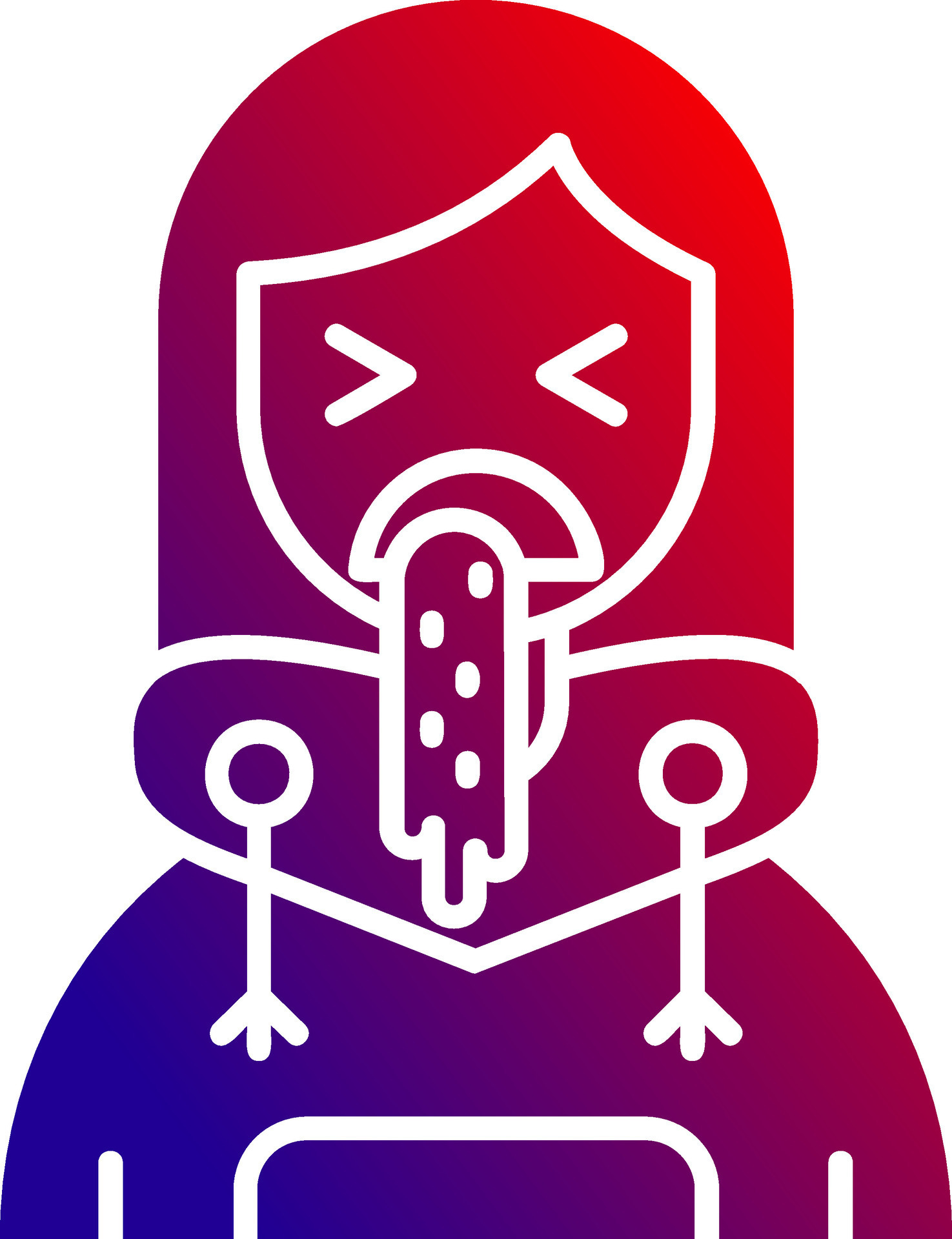 Vomit Solid Gradient Icon 36993464 Vector Art at Vecteezy