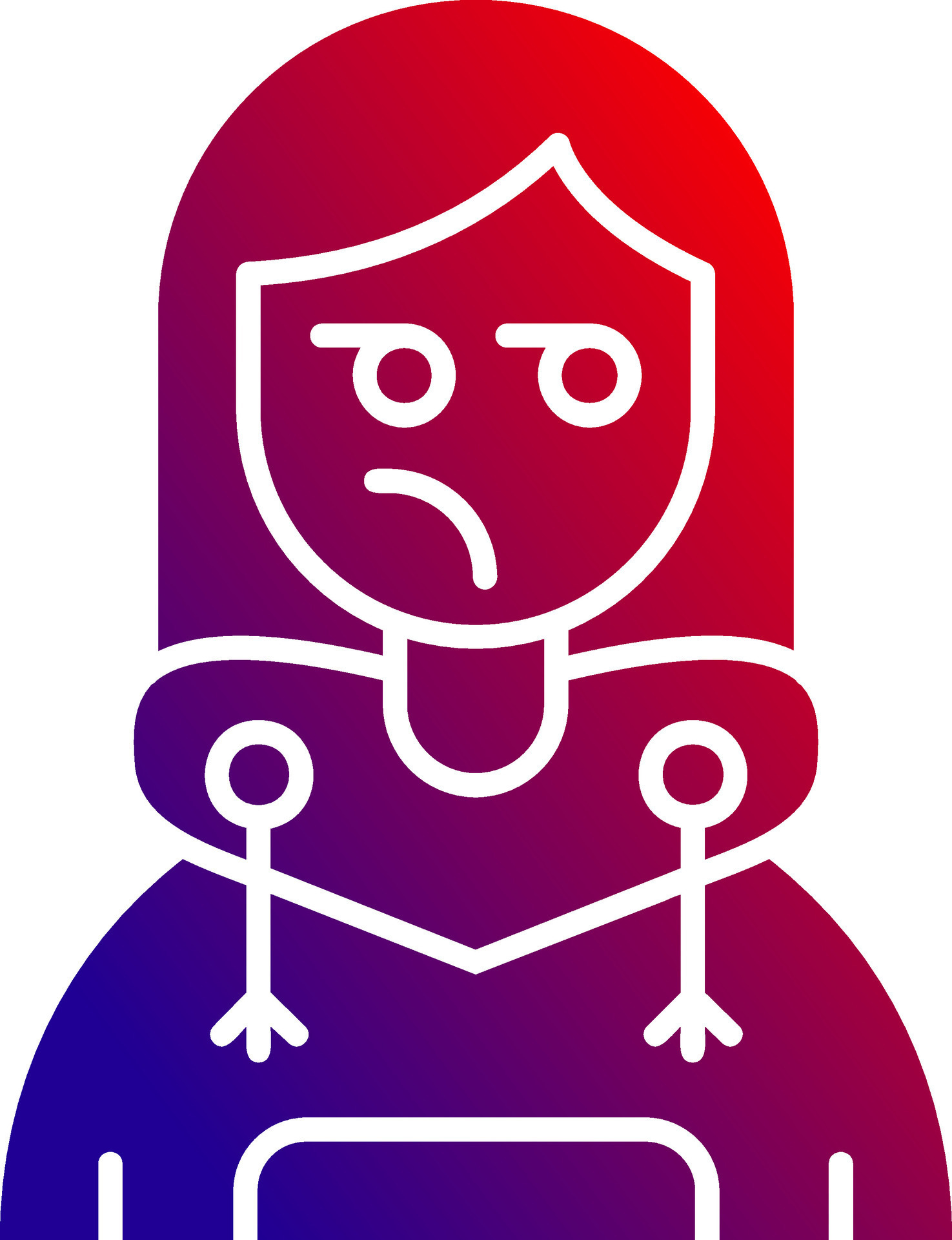 Suspicious Solid Gradient Icon 36993470 Vector Art at Vecteezy