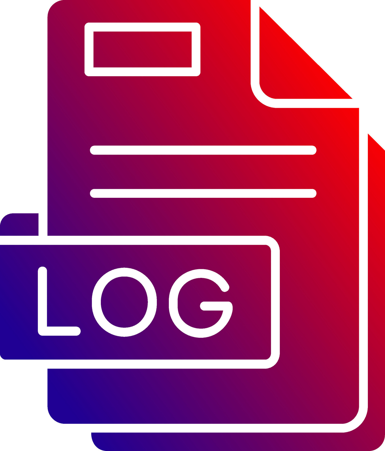 Log Solid Gradient Icon 36993524 Vector Art at Vecteezy