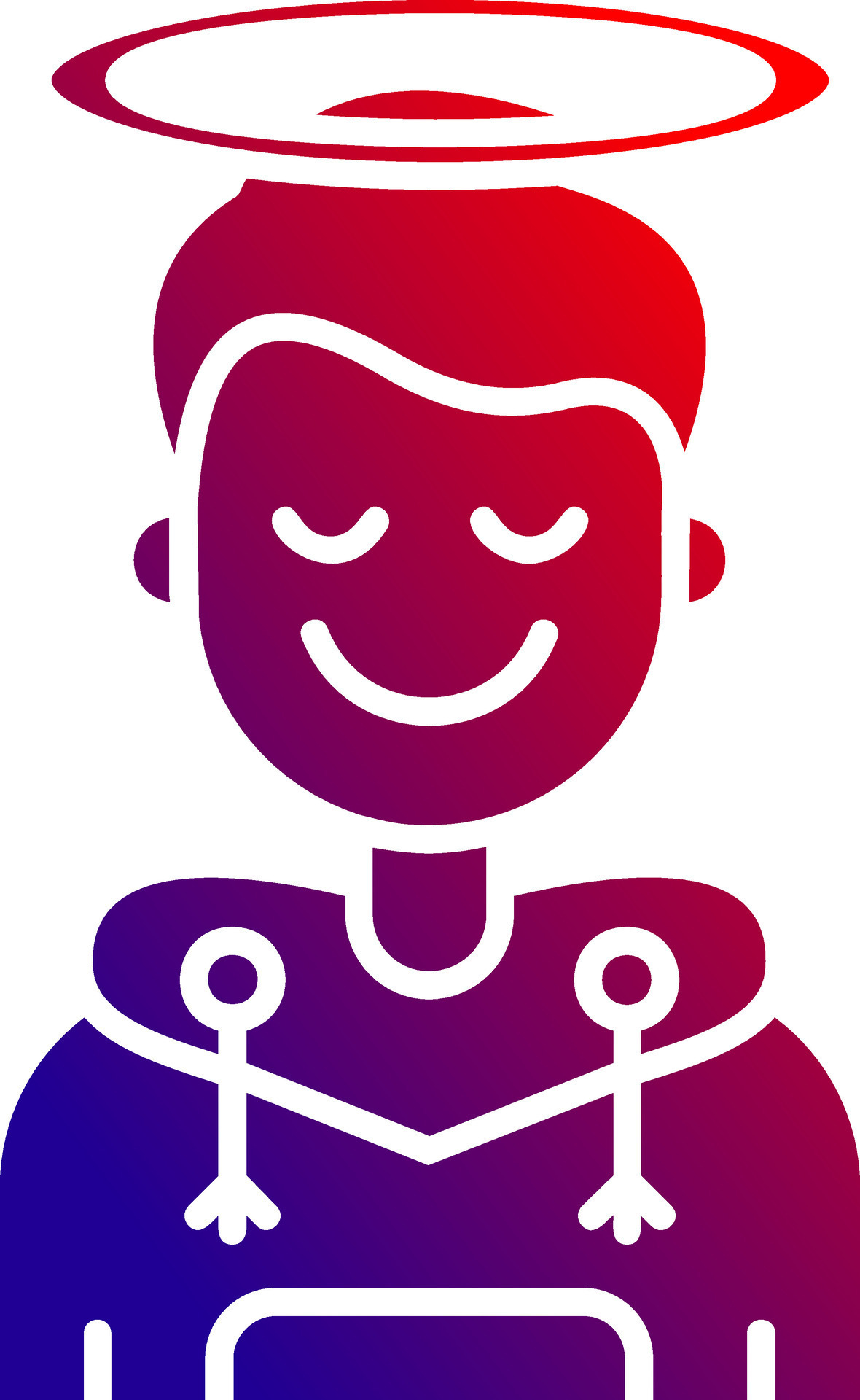 Angel Solid Gradient Icon 36993564 Vector Art at Vecteezy