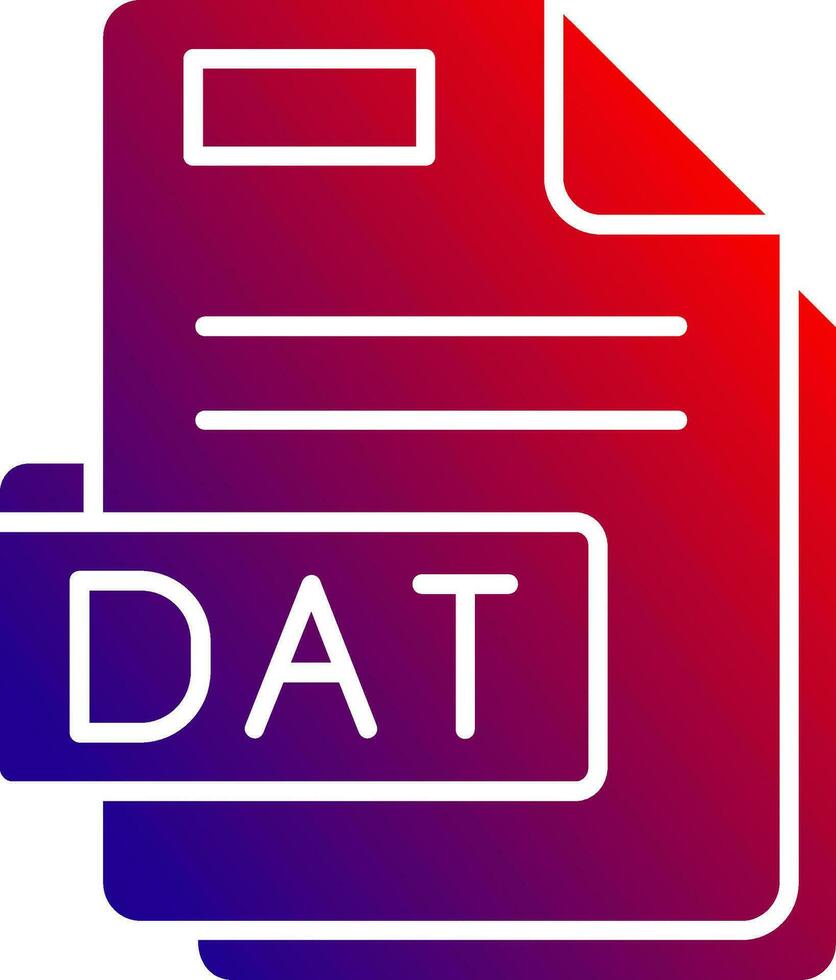 Dat Solid Gradient Icon 36993592 Vector Art at Vecteezy