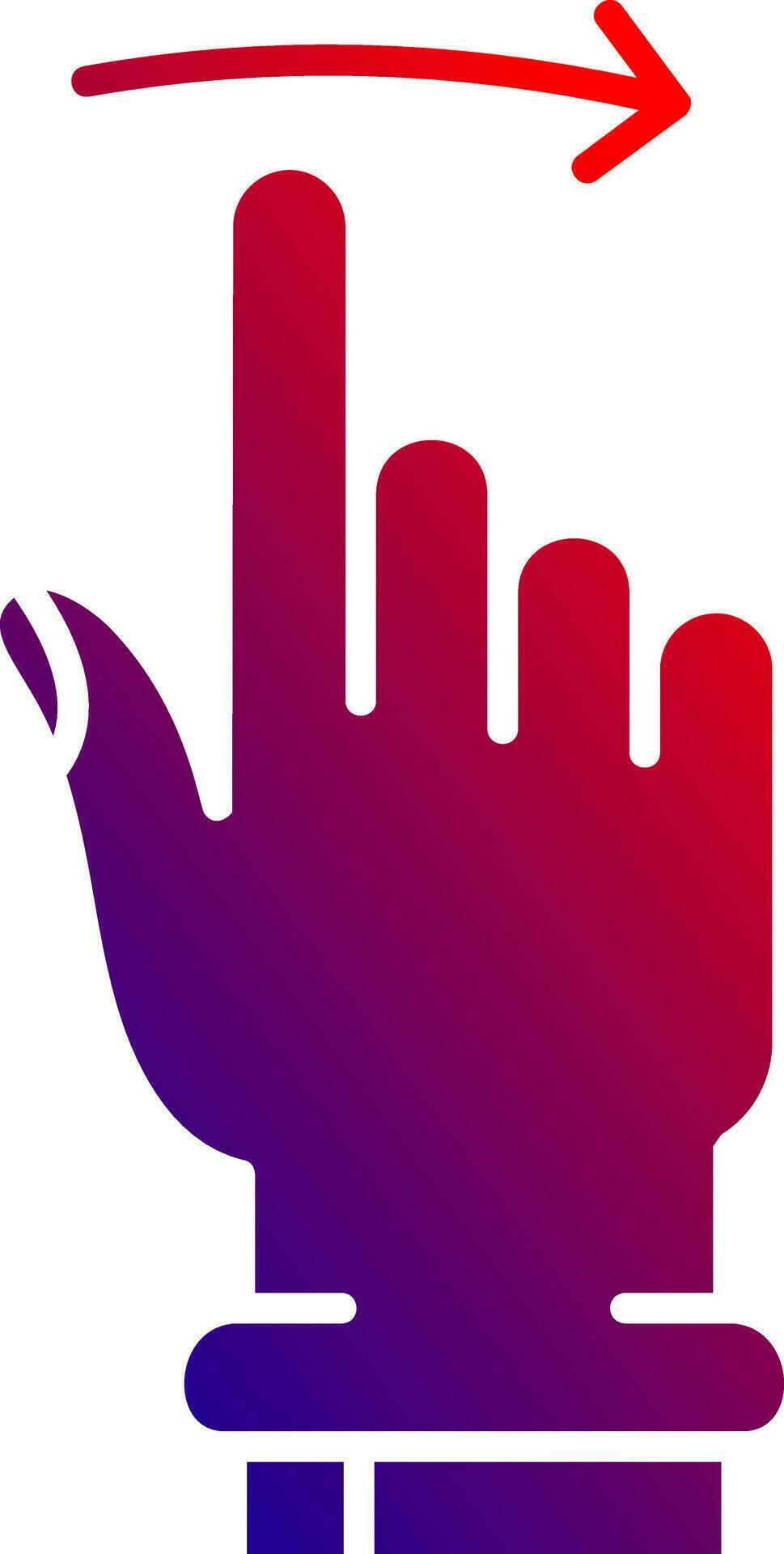 Swipe Right Solid Gradient Icon 36993601 Vector Art at Vecteezy