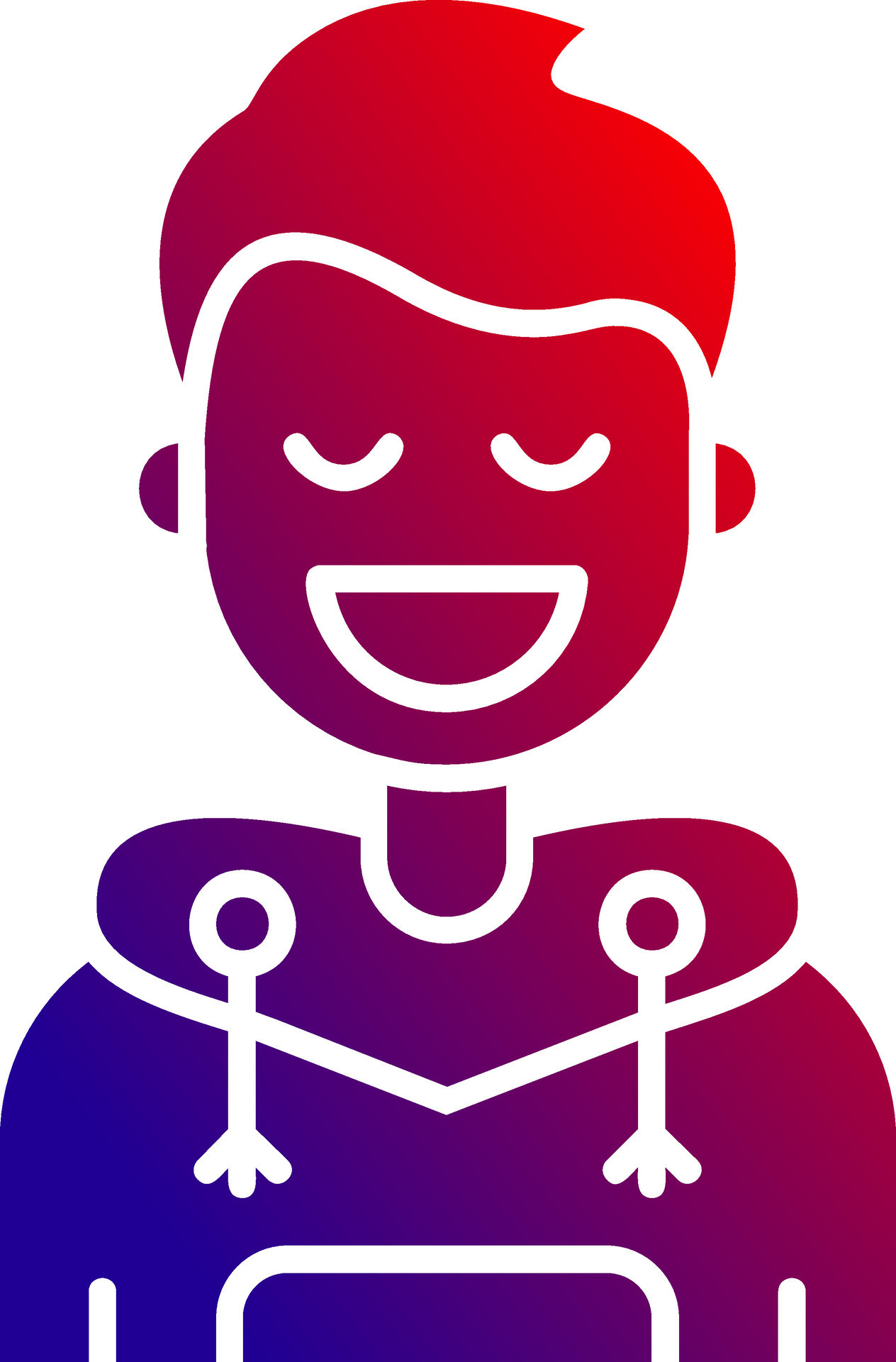 Relieved Solid Gradient Icon 36993611 Vector Art at Vecteezy