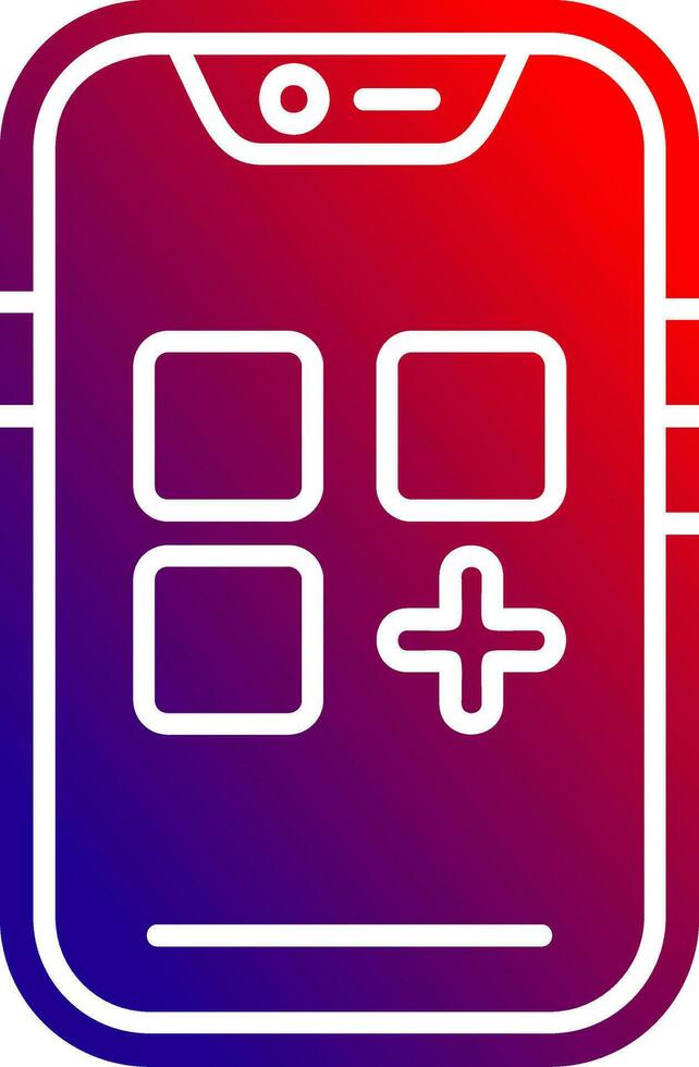 App Solid Gradient Icon 36993689 Vector Art at Vecteezy