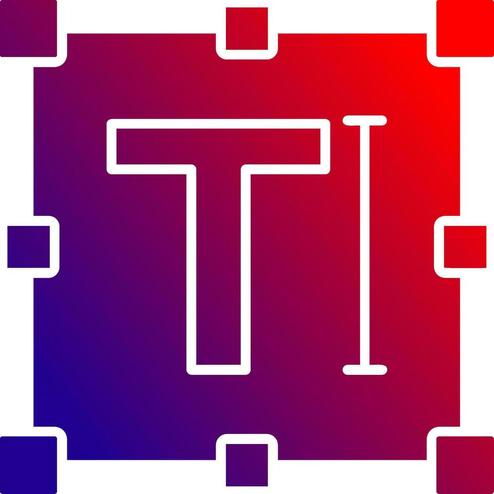 Text Solid Gradient Icon 36993806 Vector Art at Vecteezy