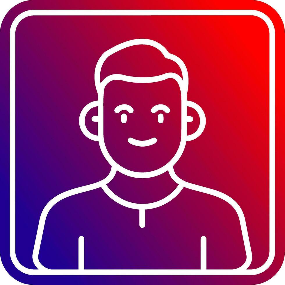 Portrait Solid Gradient Icon 36993834 Vector Art at Vecteezy